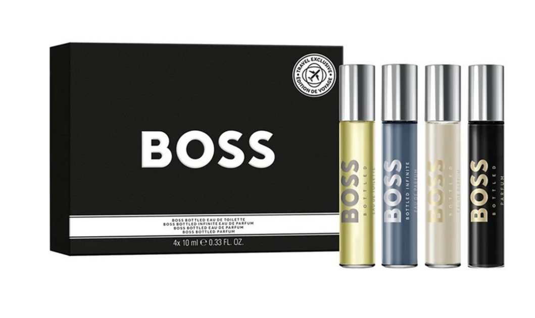 Travel Set Boss Bottled 4 Pcs For Men | The Collection Perfumes