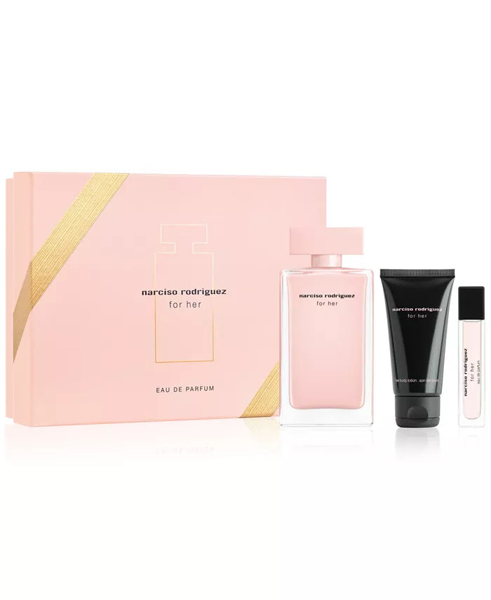 Set Narciso Rodriguez For Her 3 Pcs (3.3 EDP + BL + Mini) | The ...